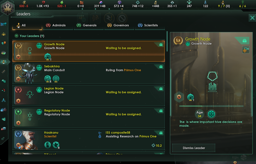Caelum Bug? My hivemind nodes have overloaded my leader pool. Using Dismiss Leader on one seems ...