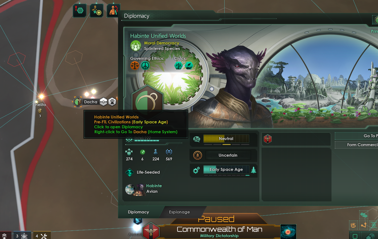 Attacking a planet in Dacha system with a colossus will not anger those ...