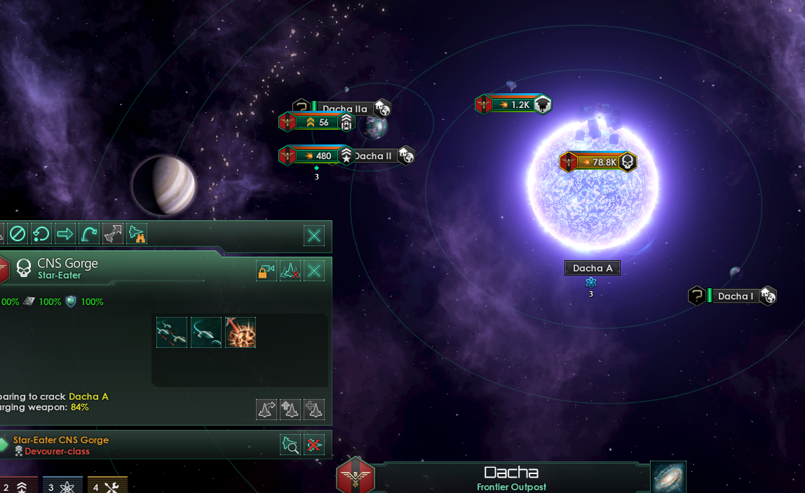 Attacking a planet in Dacha system with a colossus will not anger those ...