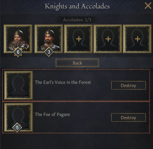 How do I appoint a knight to an INACTIVE ACCOLADE? | Paradox ...
