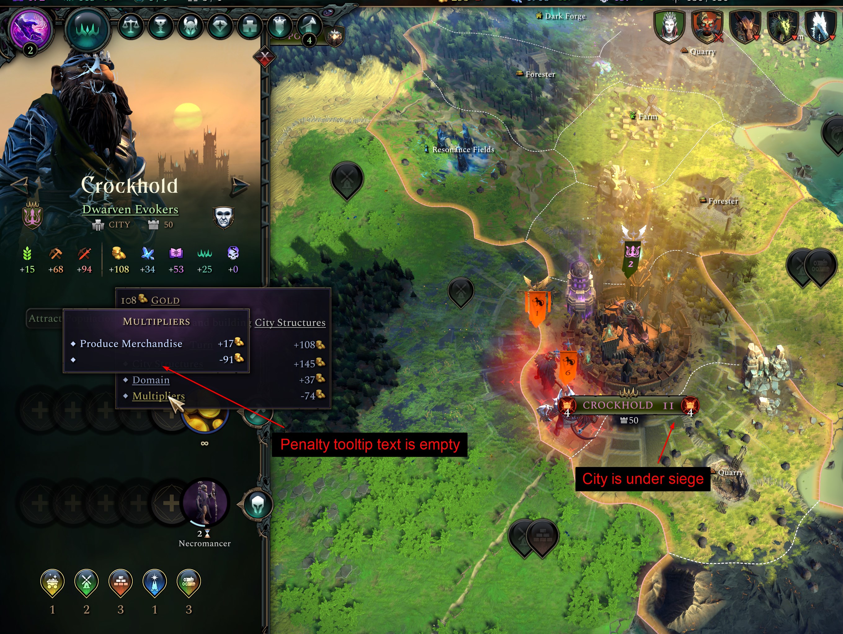 Confirmed - Empty text for siege city income penalty in breakdown tooltip | Paradox Interactive ...