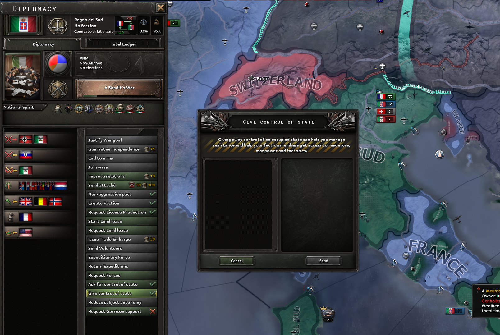 Can't give control of the state to Italian puppet | Paradox Interactive ...