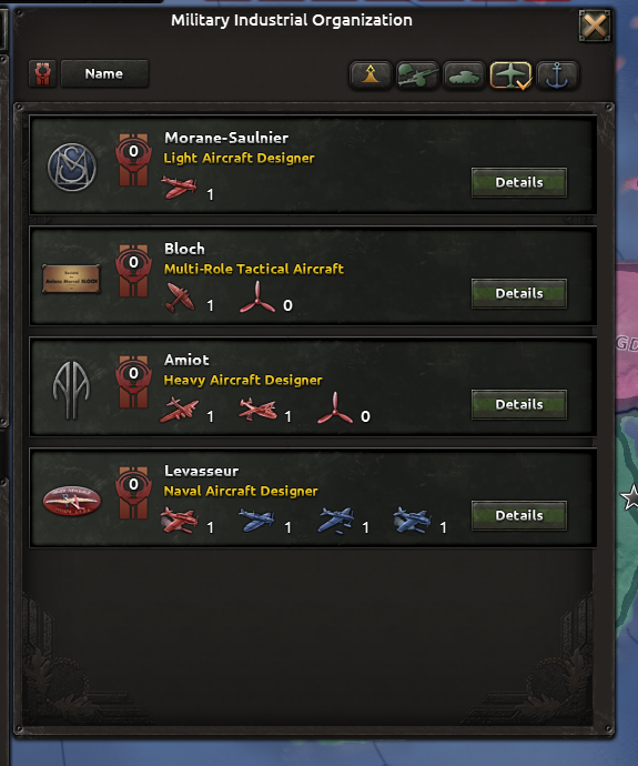 MIO bugs with French focus "Reorganize the aviation industry" | Paradox ...