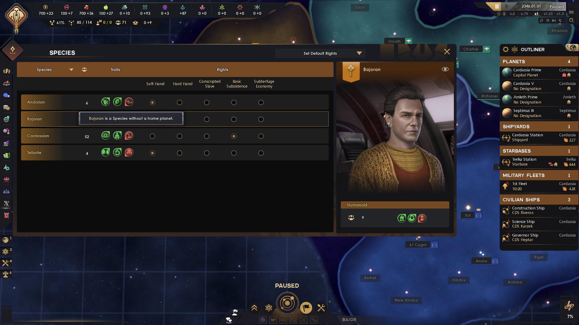 Response of Cassilda to Star Trek: Infinite Bug Reports | Paradox Interactive Forums
