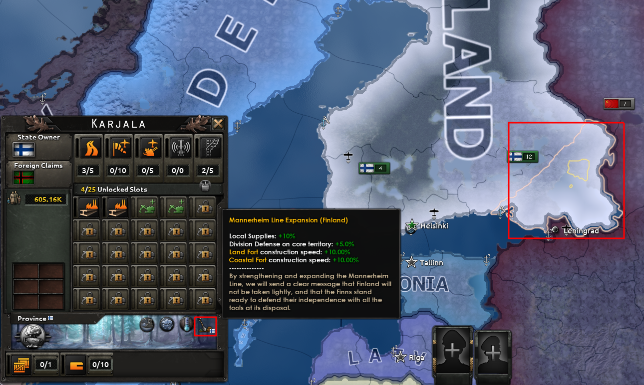 Not a Bug - Finland couldn't active the spirit "Extension of Mannerheim ...