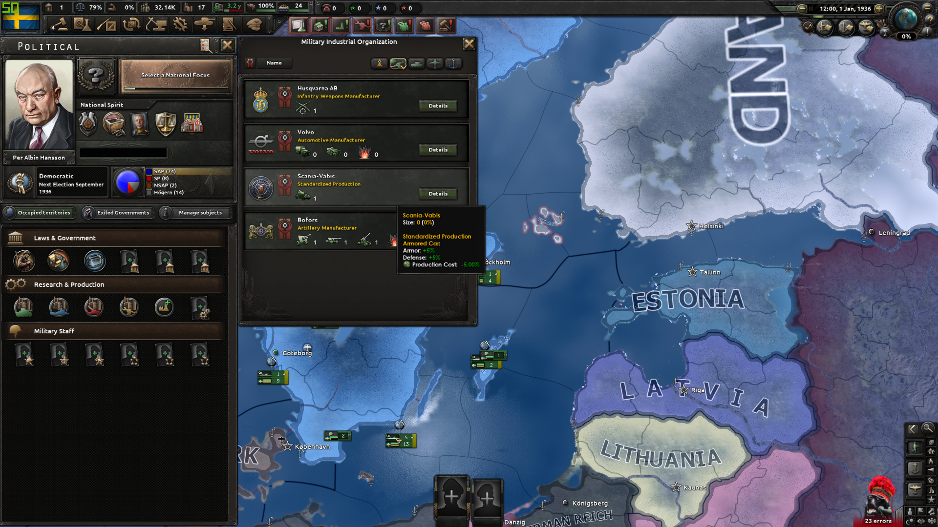 Confirmed - Sweden have armored car organization without LAR dlc ...
