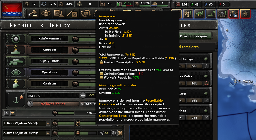 Latvian SSR Missing manpower? | Paradox Interactive Forums