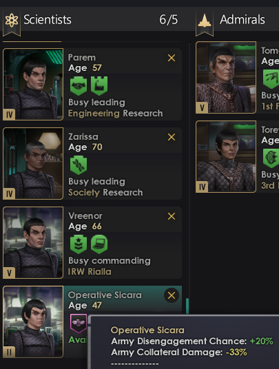 Operative Sicara - Scientist with General trait. | Paradox Interactive Forums