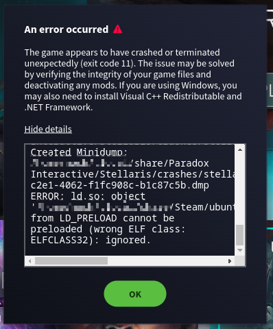 Stellaris - It suddenly leaves the game while loading 3.9.3 | Paradox Interactive Forums