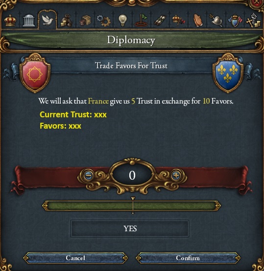 Trust Interface improvement | Paradox Interactive Forums