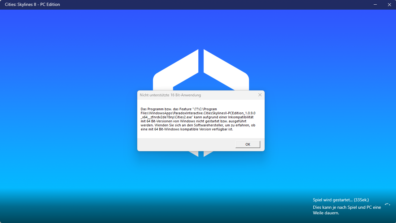 Needs Info - Game crashing 16 Bit Error | Paradox Interactive Forums