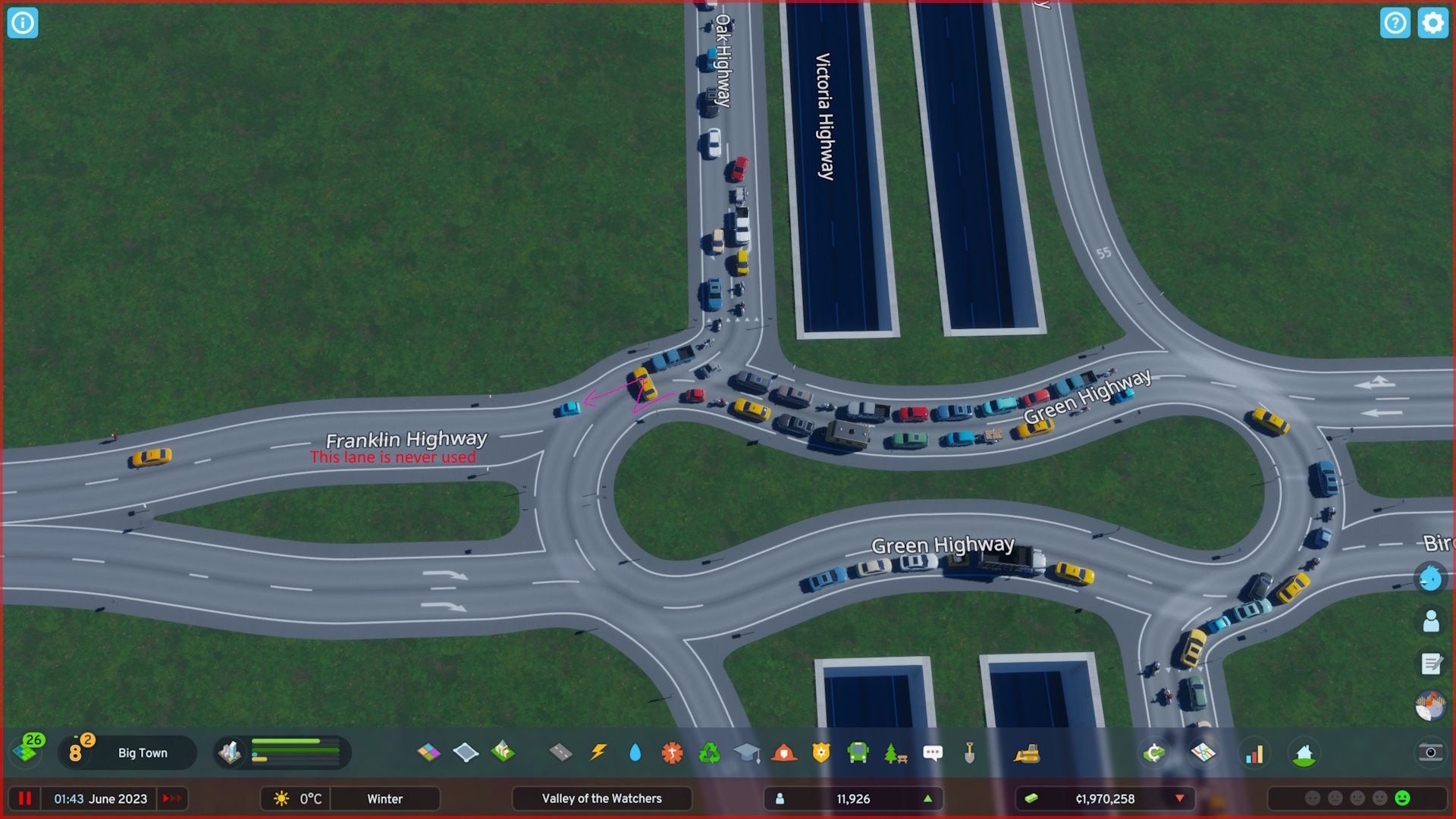 Not a Bug - Traffic Pathfinding struggles with default highway ...