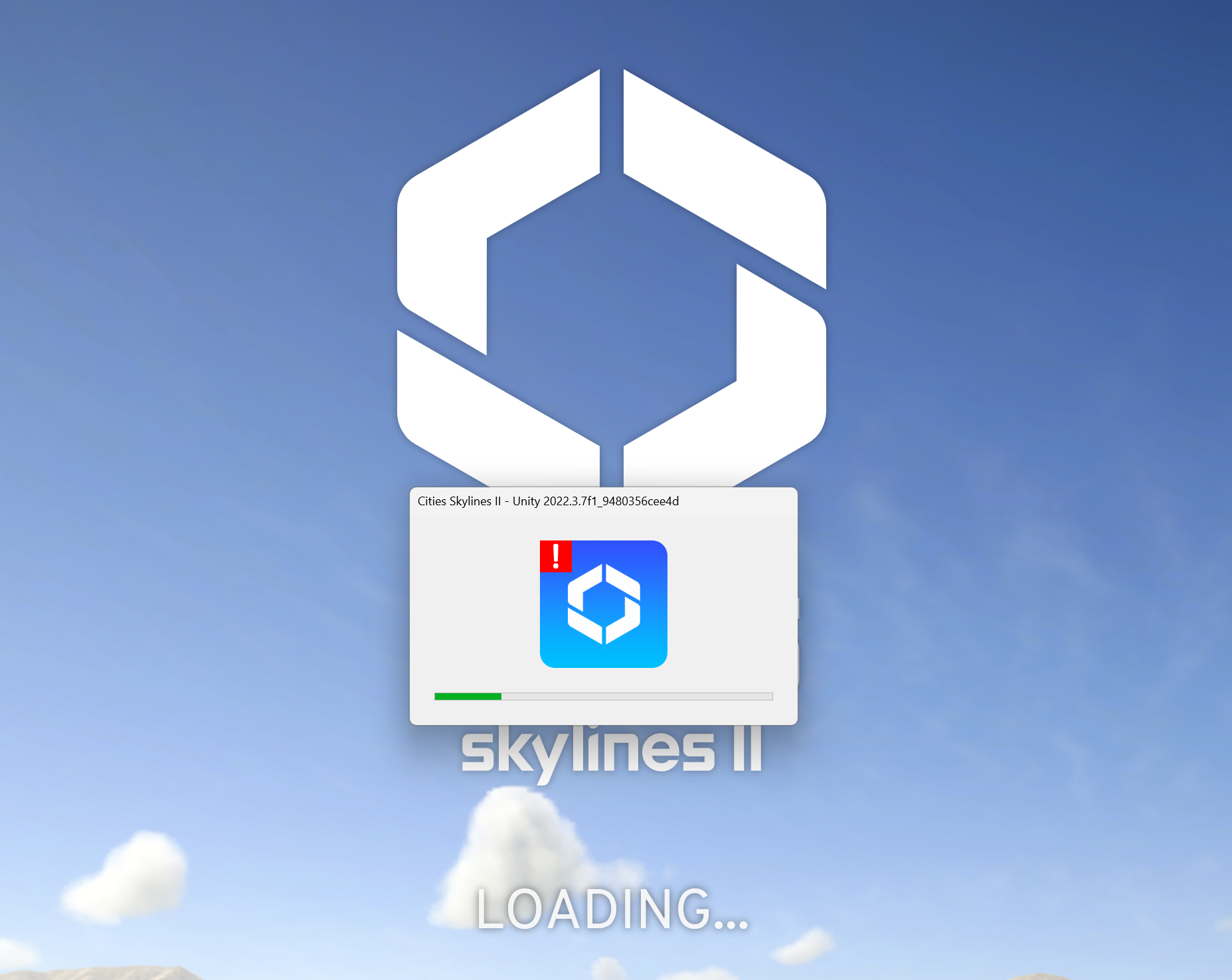 Game crashed and a unity pop up box appeared, game now crashes everytime I load a save or start ...
