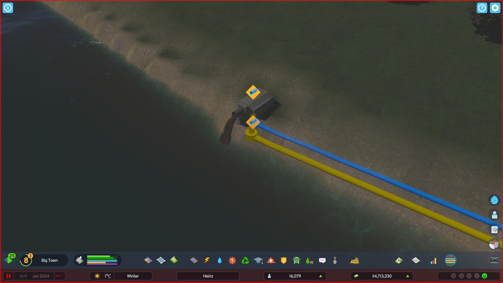 As Designed - Sewage Outlet - Permanent "Water Pipe not connected" | Paradox Interactive Forums