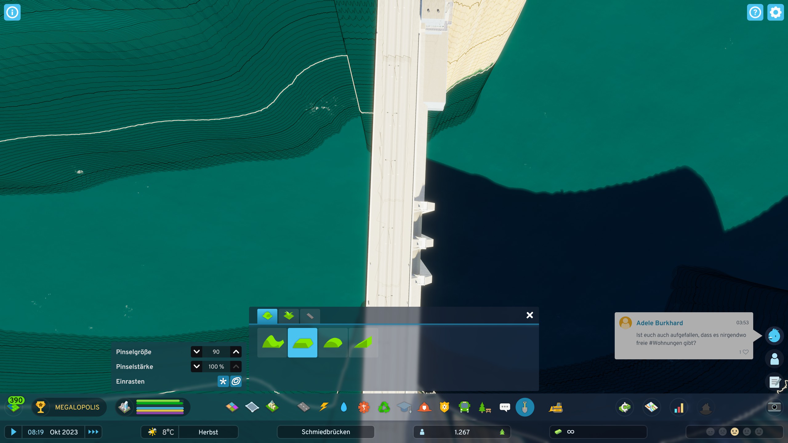 Confirmed - Hydroelectric dams not producing power; "Low Water Depth" penalty never goes away ...