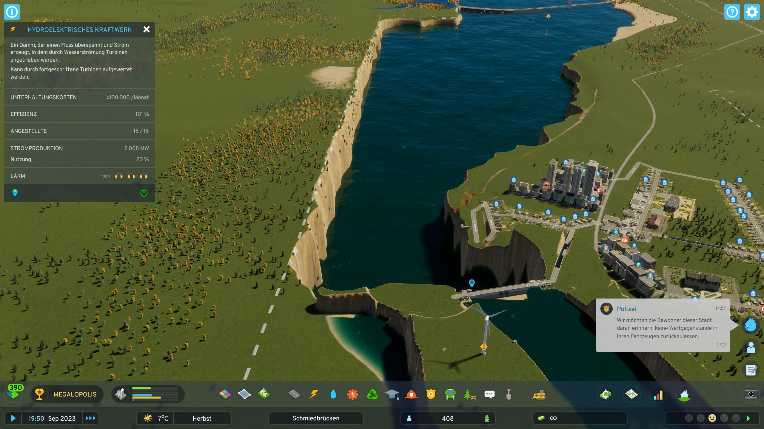 Confirmed - Hydroelectric dams not producing power; "Low Water Depth" penalty never goes away ...