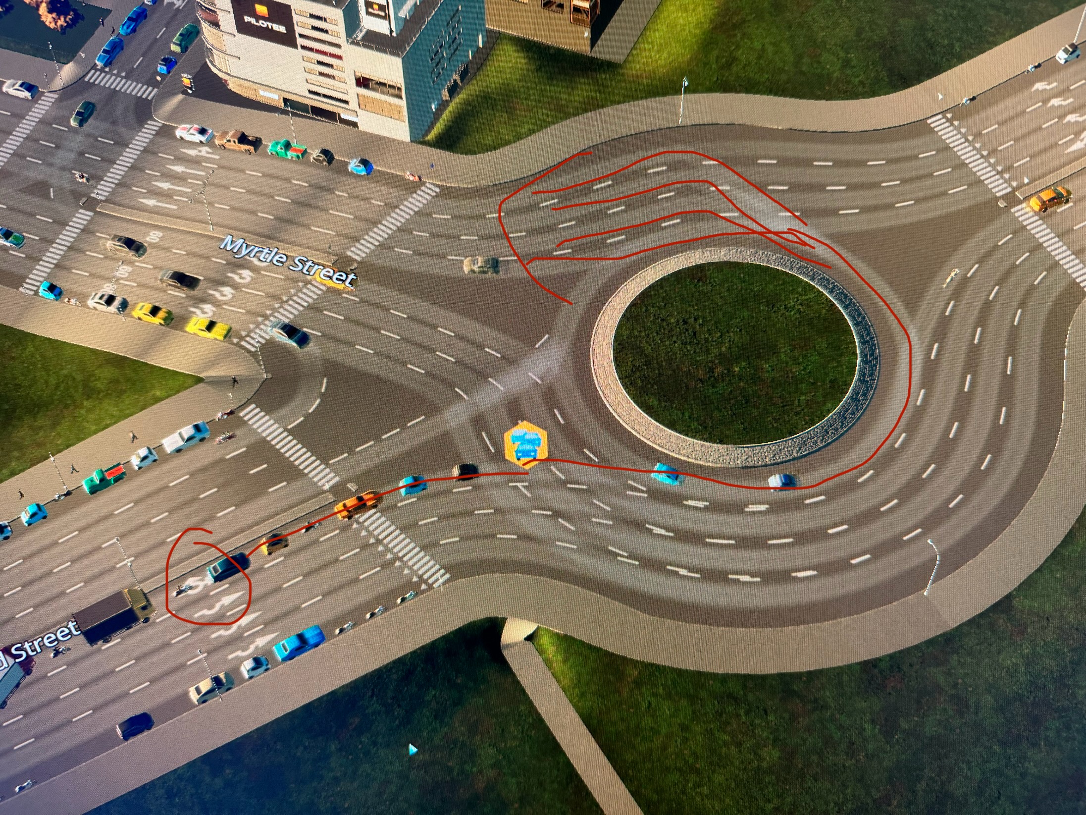 Roundabout does not have multiple left turns | Paradox Interactive Forums