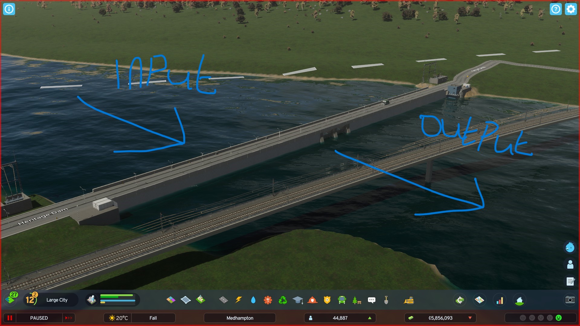 Dams and water pumps do not affect water levels/ savegame throws an error about too many end ...