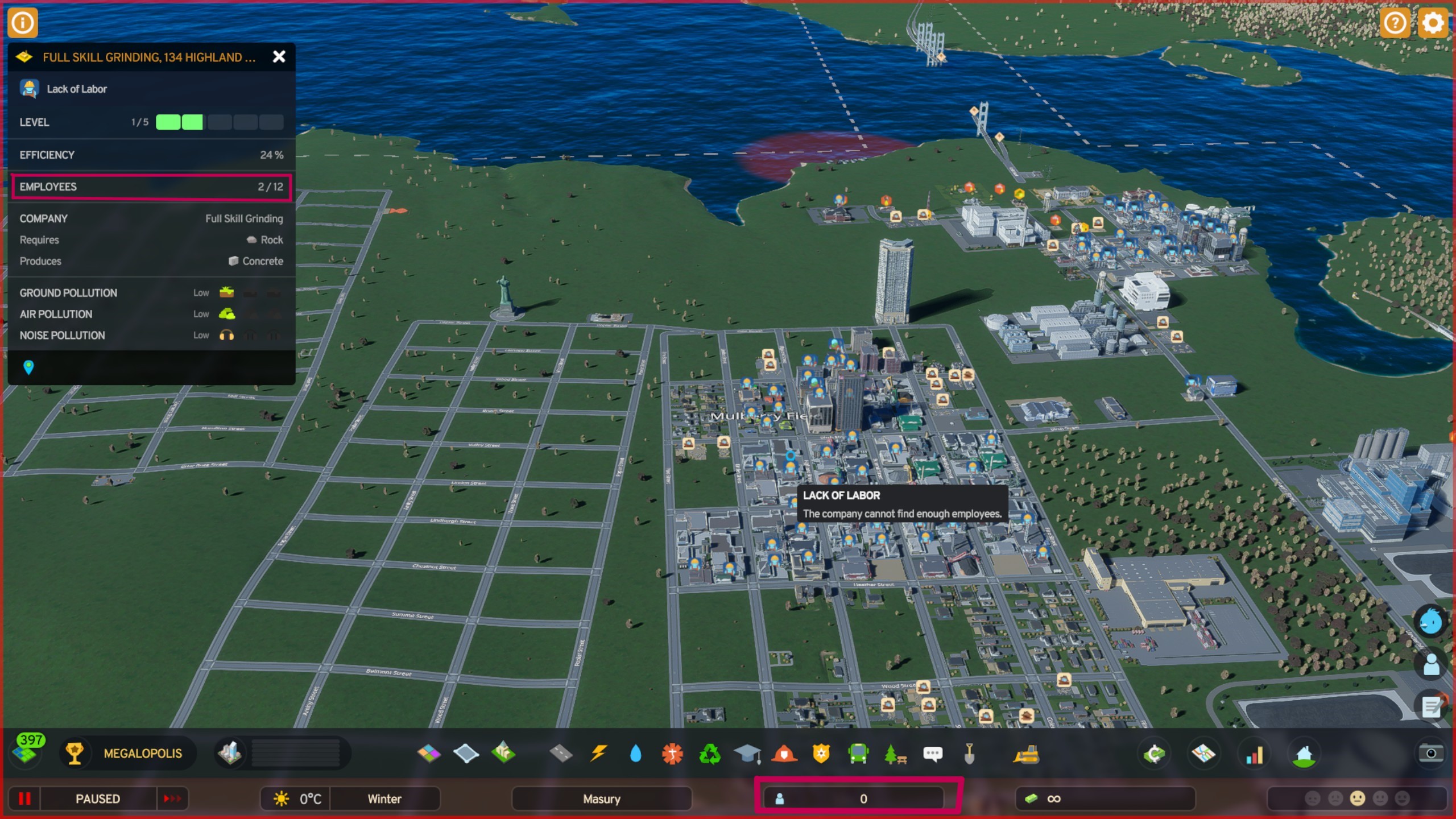 In Review - City with 0 Population still has Workers + Wrong ...