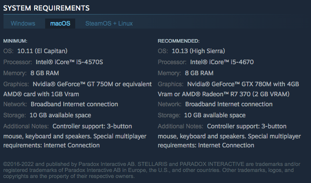 Launcher Crashes to Desktop After Updating [MacOS] | Paradox Interactive Forums