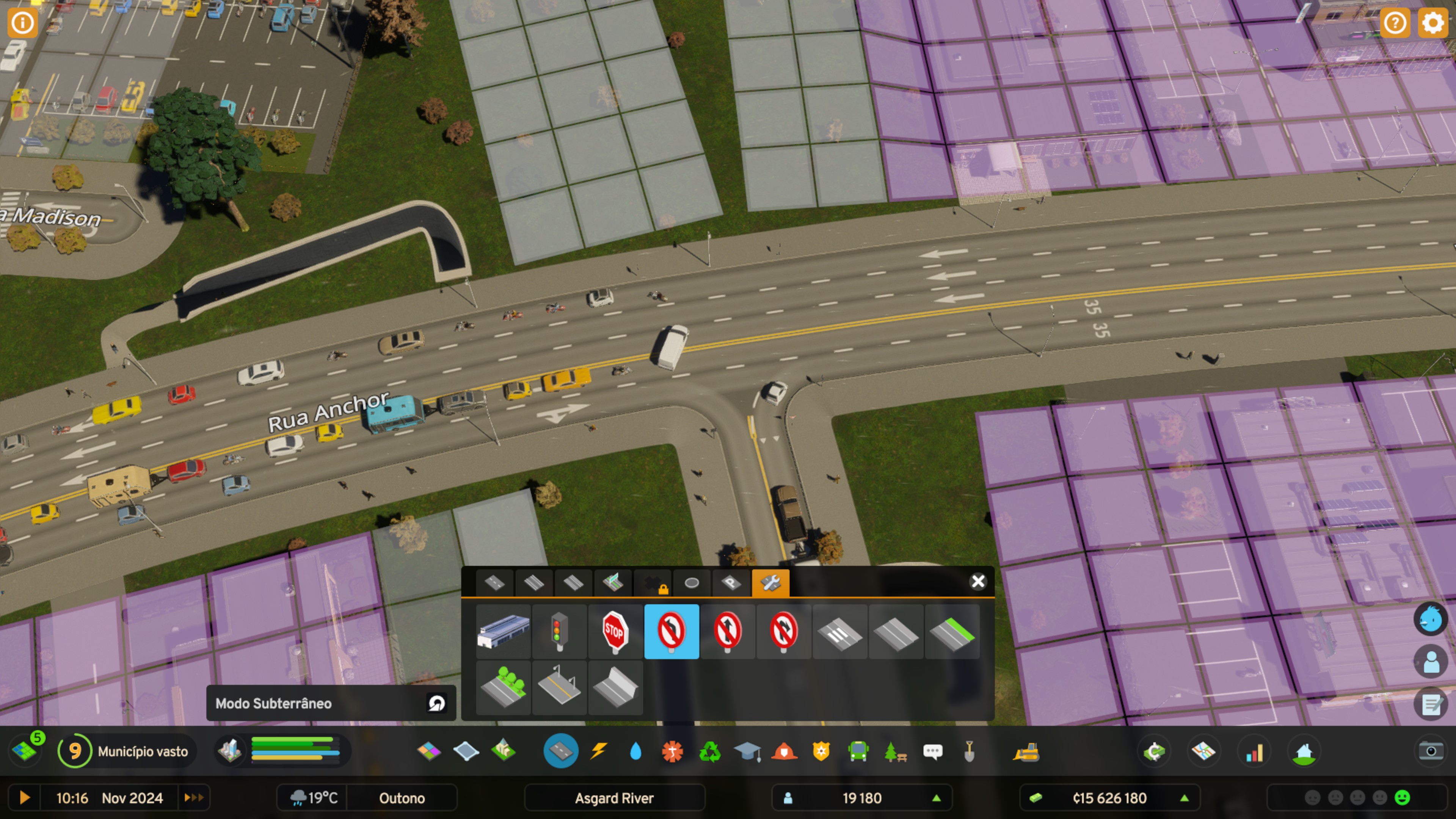 Needs Info - Cars are stopping at an intersection to make a U-turn and enter the parking lot ...