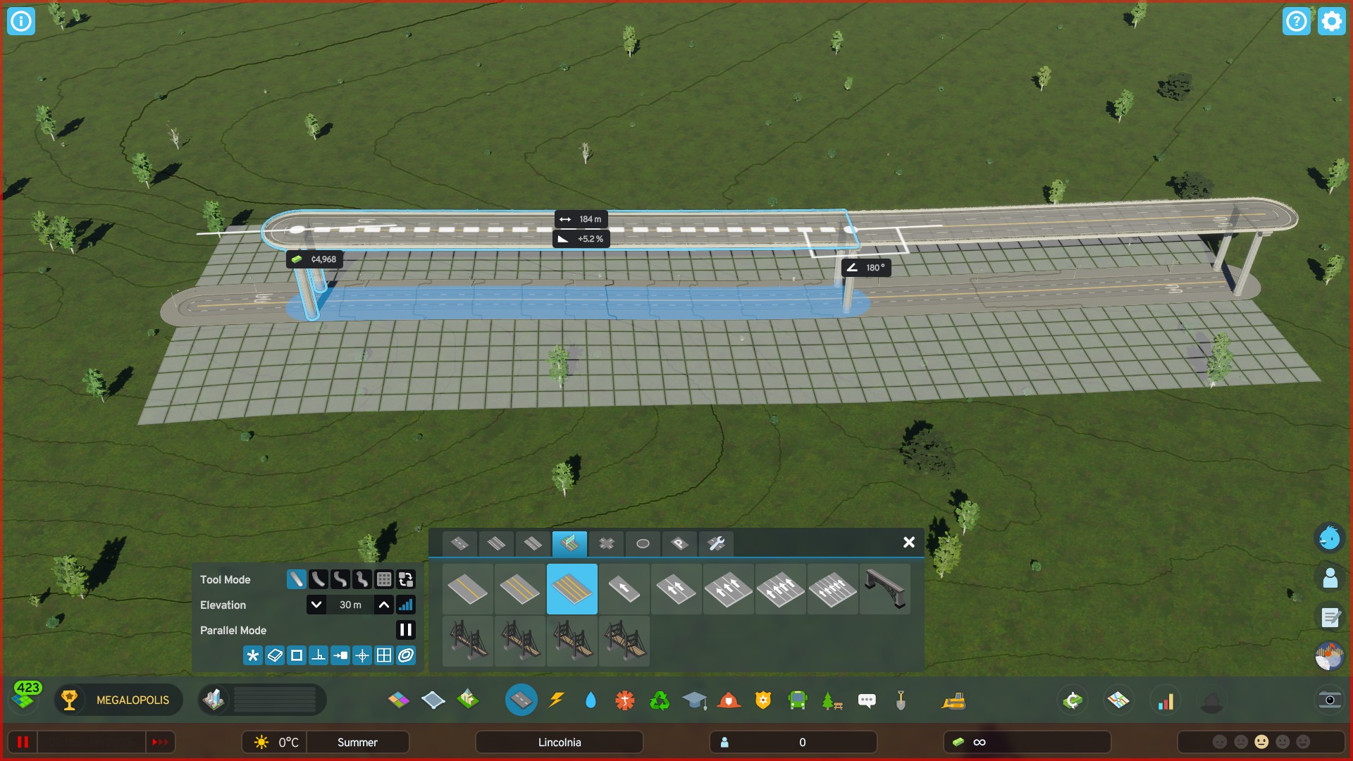 In Review - Elevated road above surface road is vertically misaligned ...