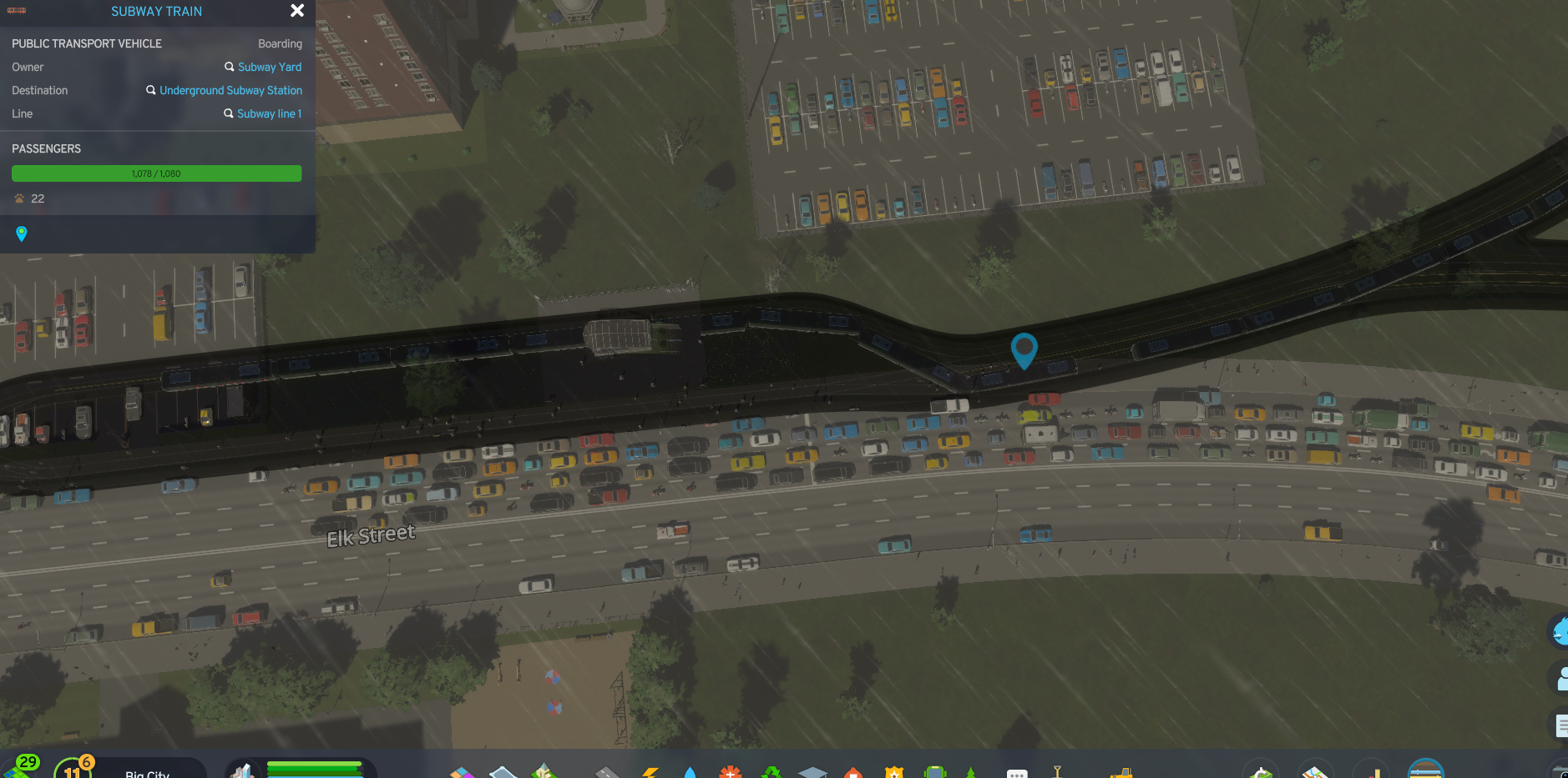 Moving subway station causes trains to not fit and overlap track on ...