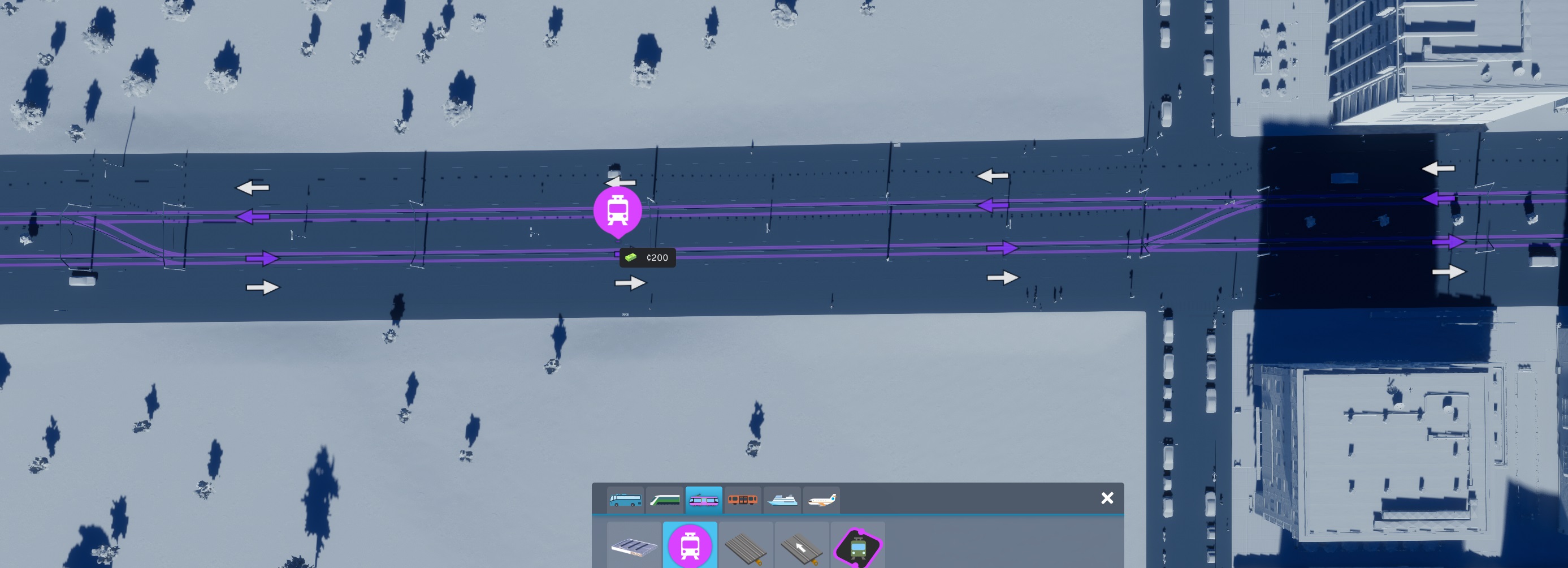 In Review - If tram rails are in the middle of a 4-6-lane road, they perform as train stations ...