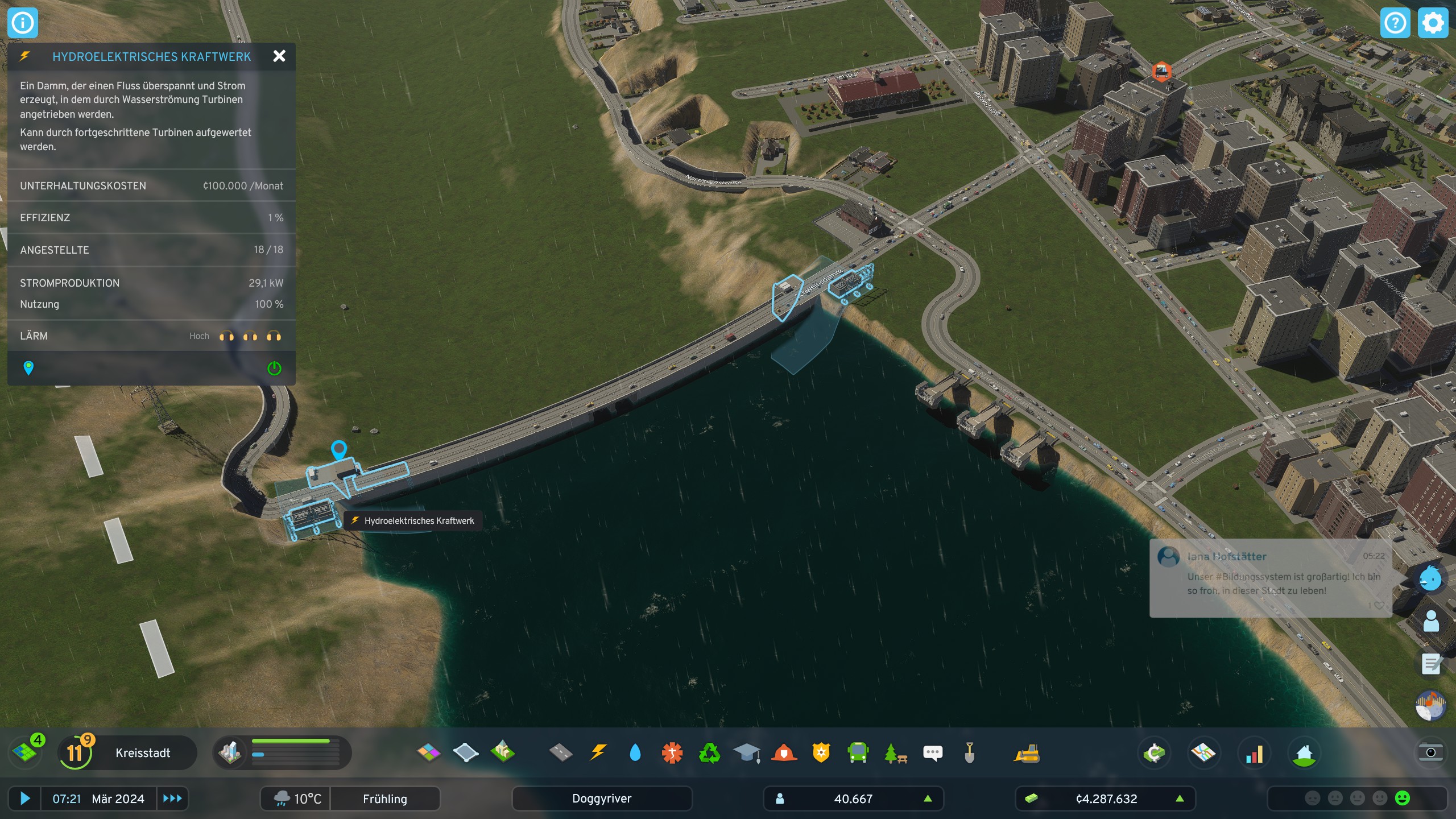 Confirmed - Hydroelectric dams not producing power; "Low Water Depth" penalty never goes away ...