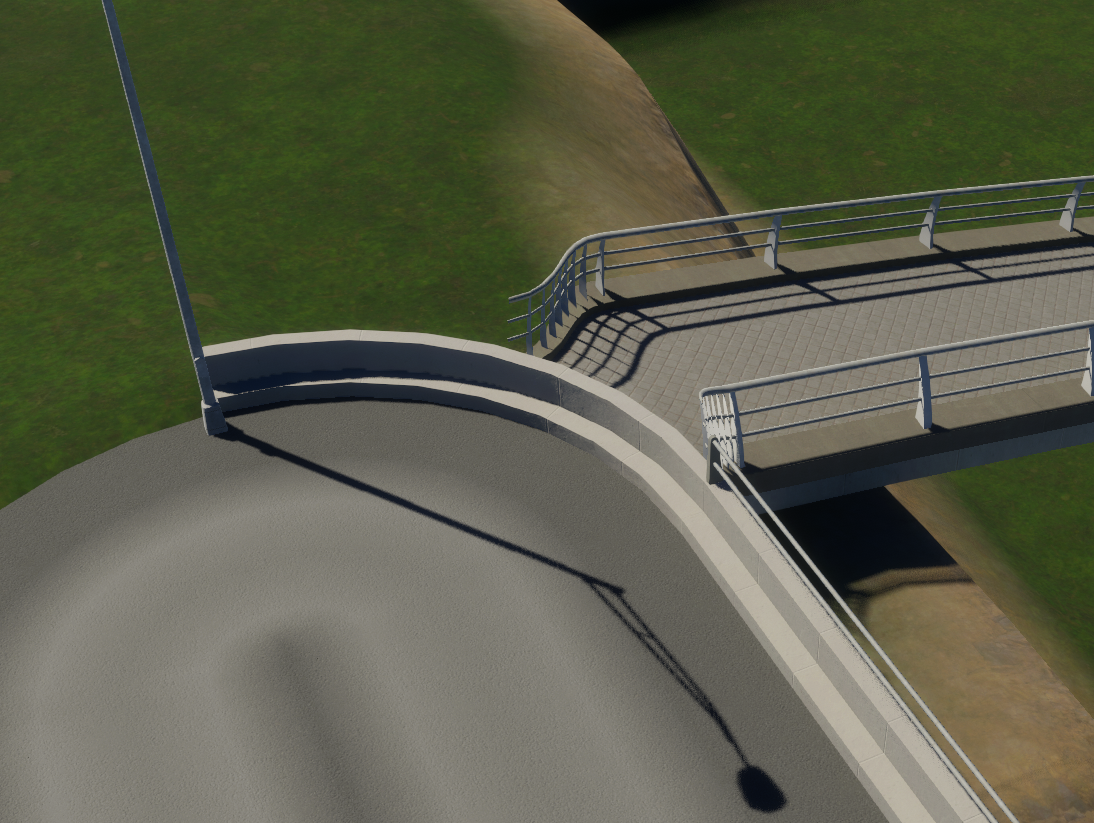 Confirmed - Top of retaining wall blocks pedestrians from getting from ...