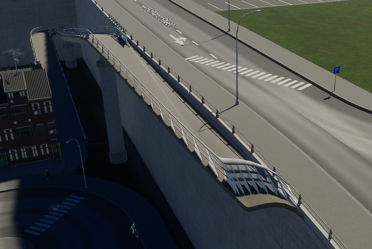 Confirmed - Top of retaining wall blocks pedestrians from getting from ...