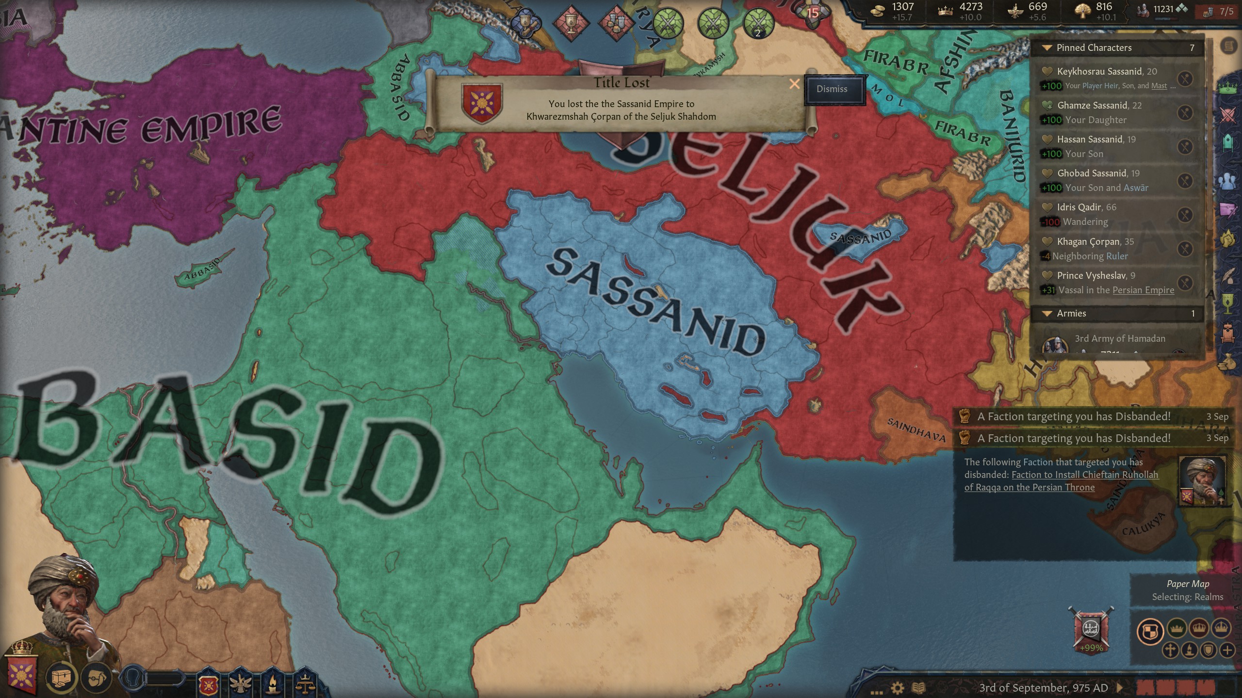 Seljuk King Takes Persian Empire from Liege (Me) | Paradox Interactive ...
