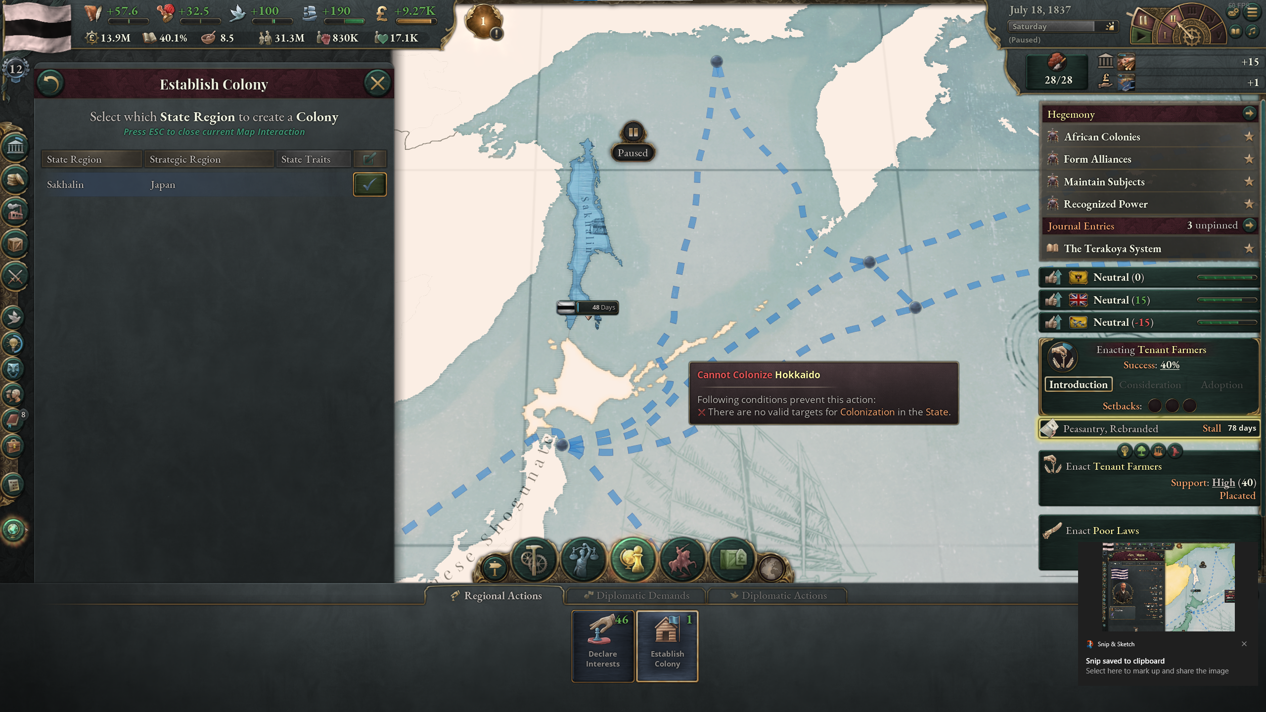 Duplicate - Bug with colonization of Aino mosir (Hokkaido - Japan ...