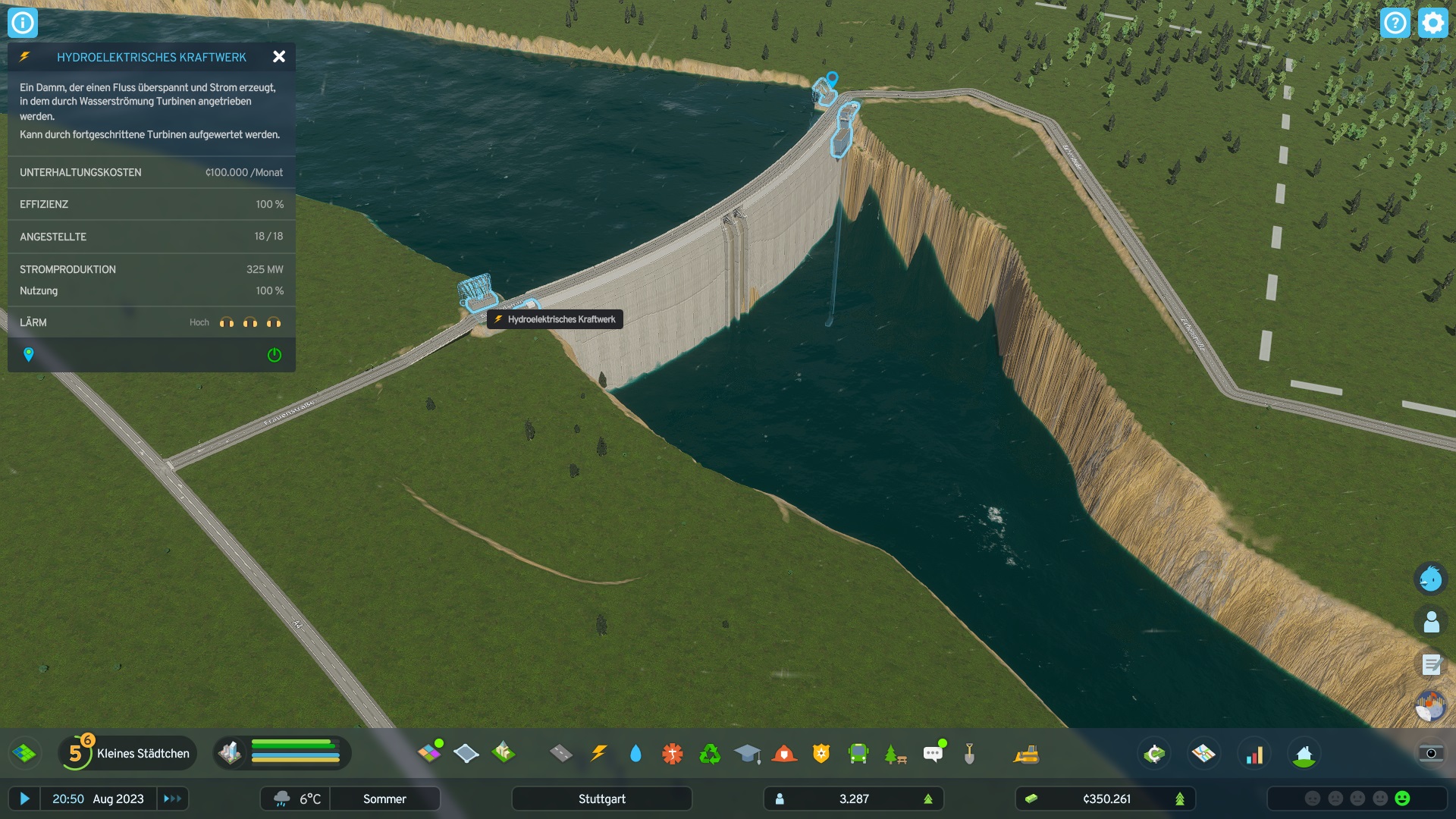 Confirmed - Hydroelectric dams not producing power; "Low Water Depth" penalty never goes away ...