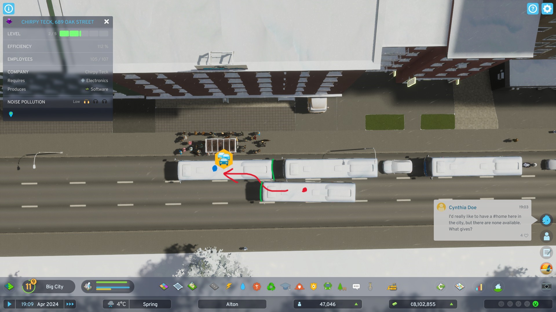 Bus stuck on a stop if a bus is waiting on the pararell lane for the stop to free | Paradox ...