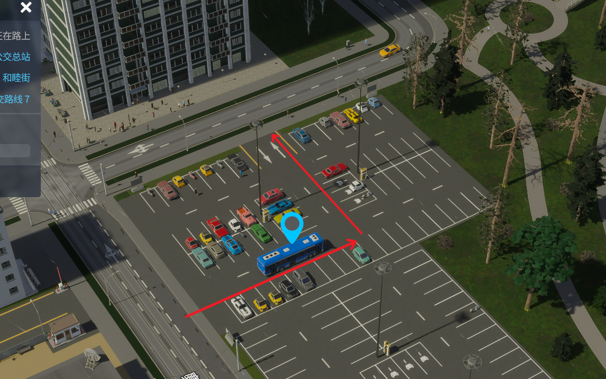 Large vehicle through parking lot | Paradox Interactive Forums