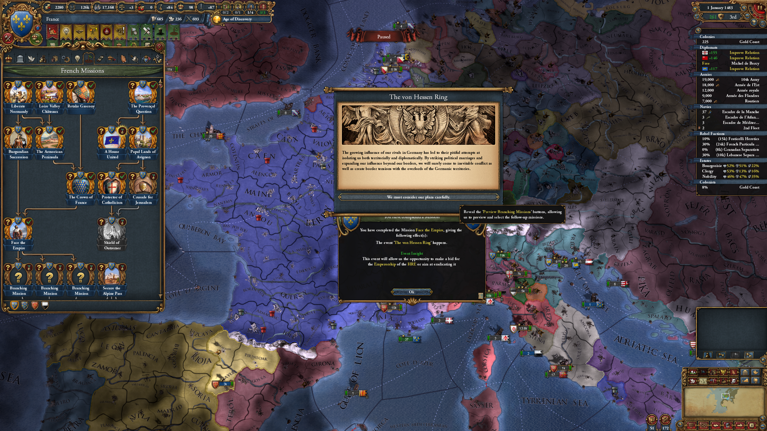 Help me Understand France Mission Tree | Paradox Interactive Forums