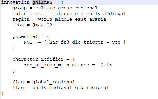 no ghilman innovation | Paradox Interactive Forums
