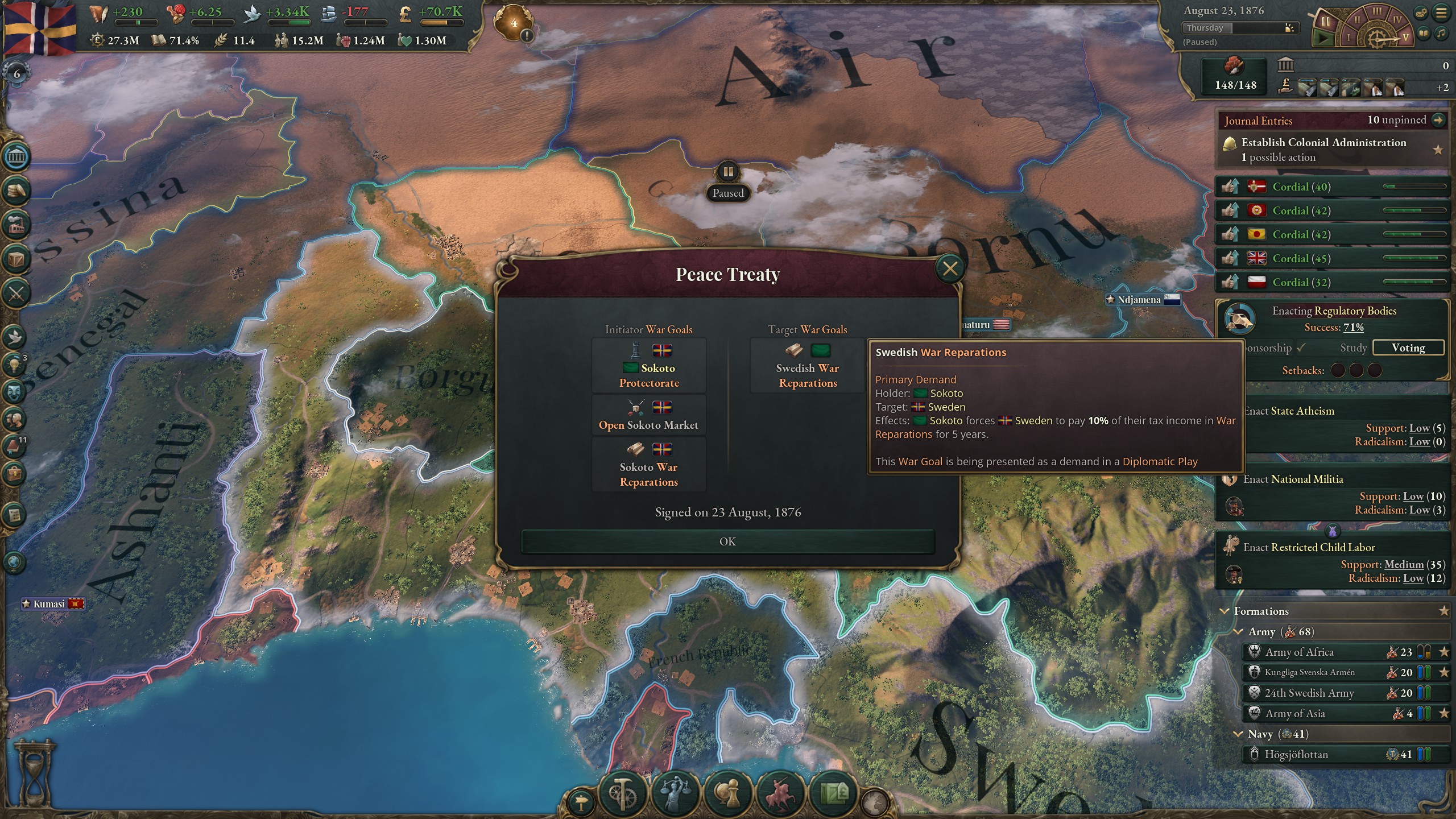 Duplicate - Peace panel shows wrong peace deal | Paradox Interactive Forums