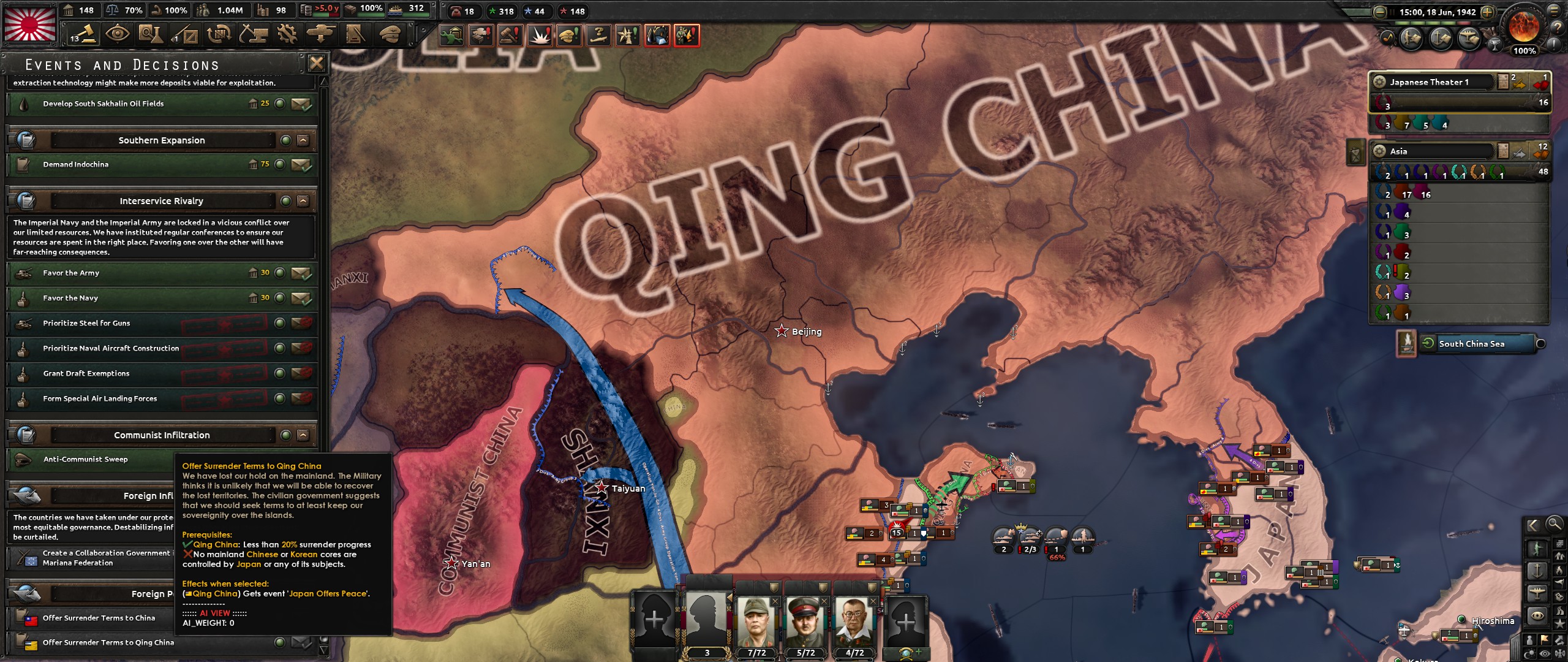 Japan does not make white peace with Manchuko | Paradox Interactive Forums