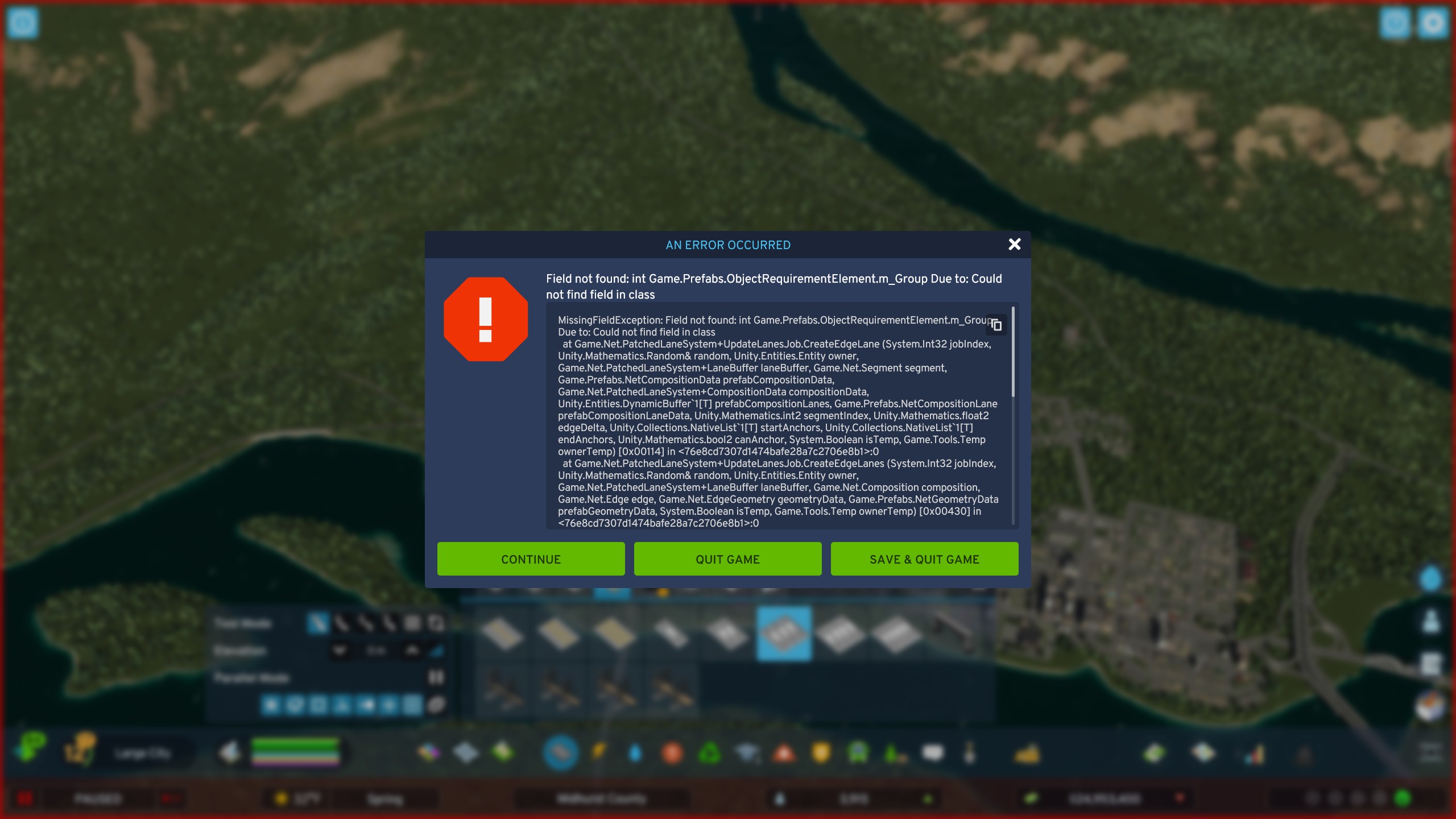 Error message repeatedly fires | Paradox Interactive Forums