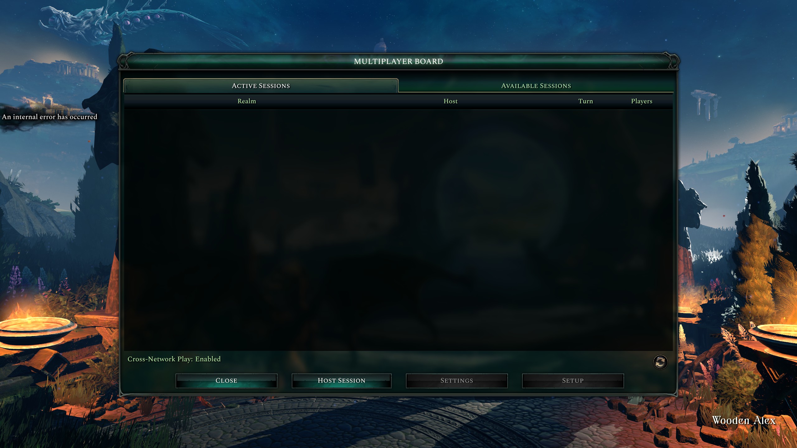 In Review - Cannot get list of "Active Session" in multiplayer | Paradox Interactive Forums