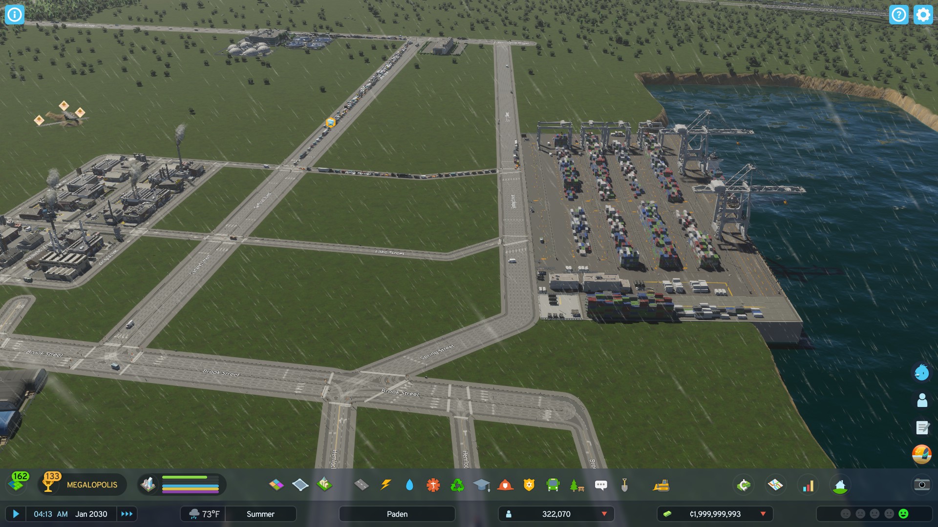 Cargo Harbor - vehicles only using 1 entrance causing traffic jam ...