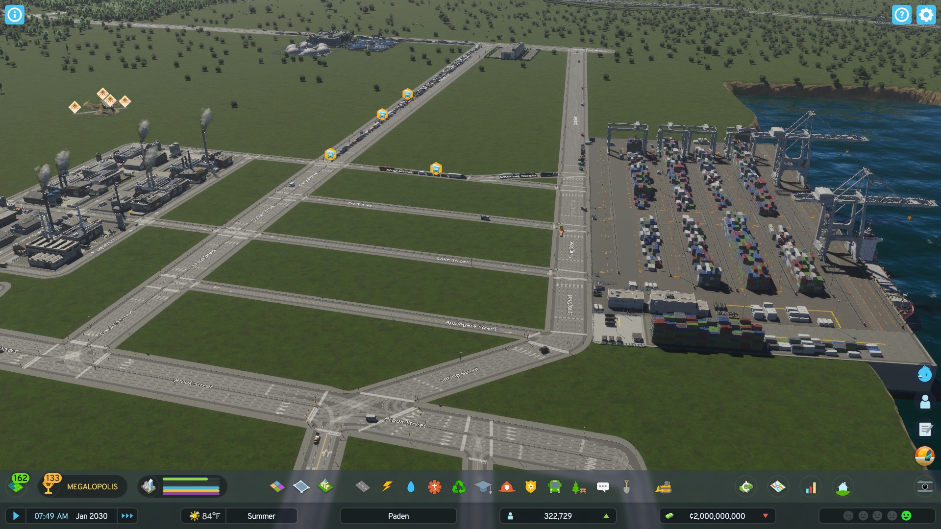 Cargo Harbor - vehicles only using 1 entrance causing traffic jam ...