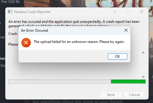 Confirmed - Game crashes | Paradox Interactive Forums