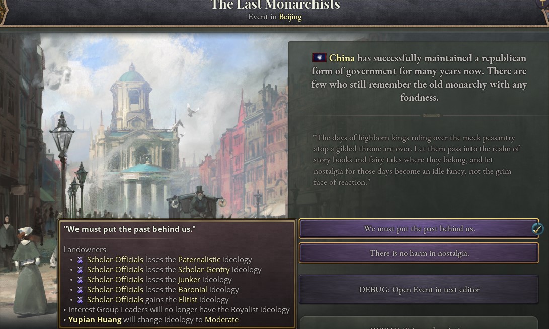 On completing the Stamp Out Monarchism JE, event "The Last Monarchists ...
