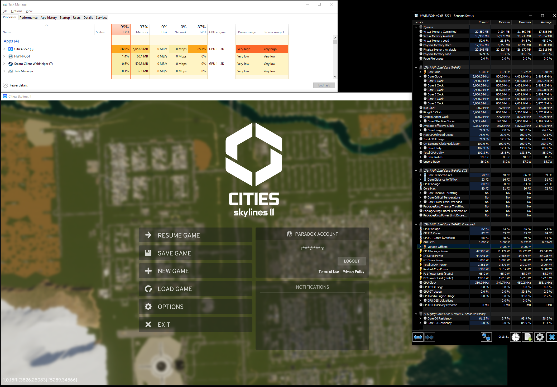 CPU & GPU Utilization on Main Menu/Home Screen are High | Paradox Interactive Forums