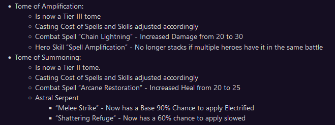 Tomes Rearranged? Amplification and Summoning swapped tiers? | Paradox ...