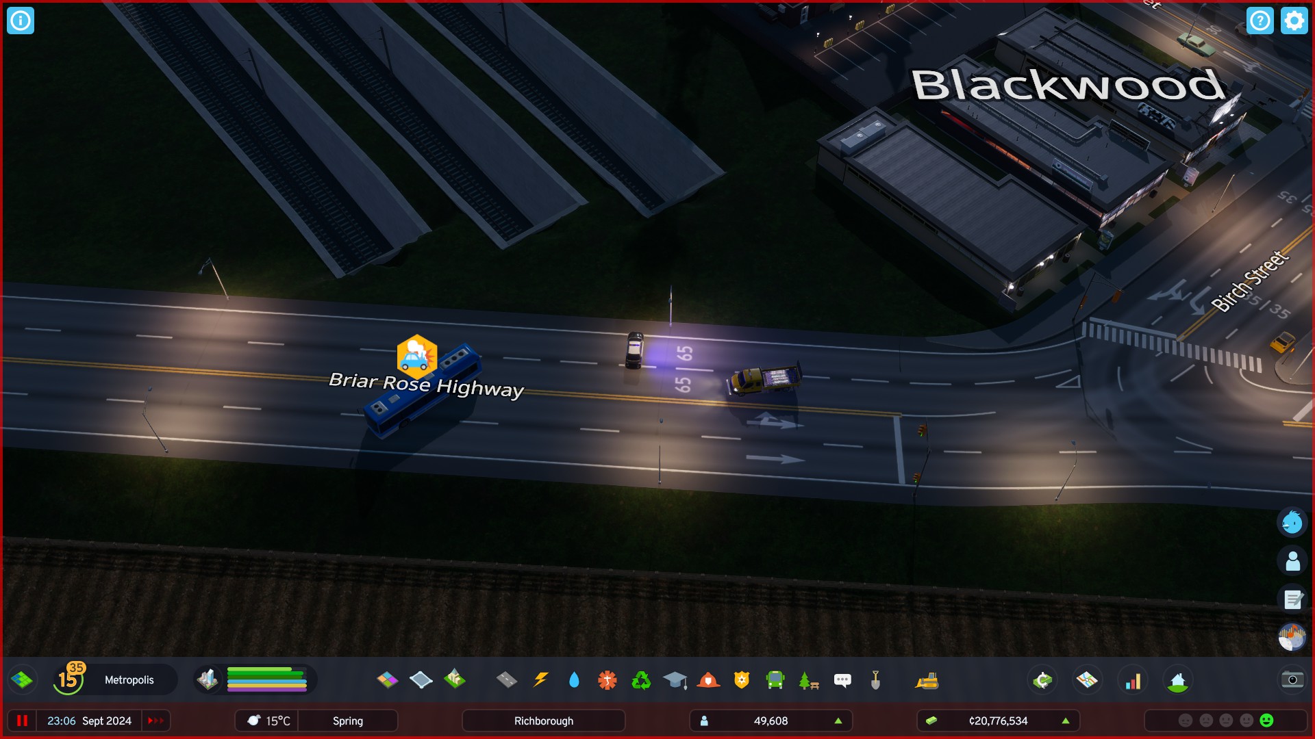 Distant road maintenance vehicles dispatched to accident instead of trucks that are adjacent to ...