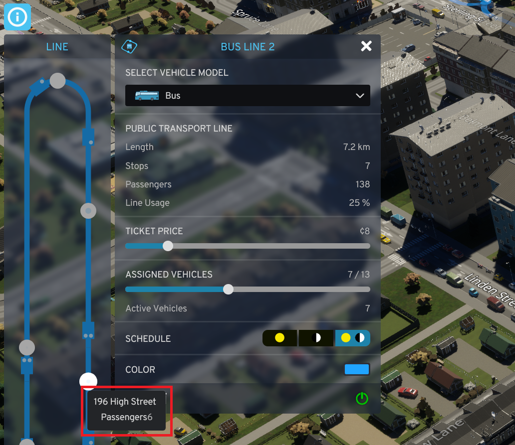 The tooltips of stations in the Transportation Line view sometimes have the number of passengers ...